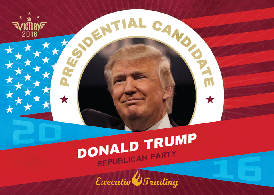 Donald Trump ROOKIE Political trading card by Executive Trading | eBay
