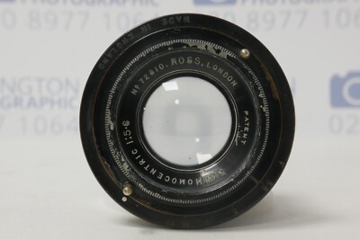 Ross, London. Homocentric 5.5" f/5.6 - Large Format Lens | eBay UK