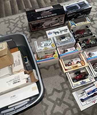 Lot of collectible toy car banks (ERTL, BEAM DECANTER, AMOCO) | eBay