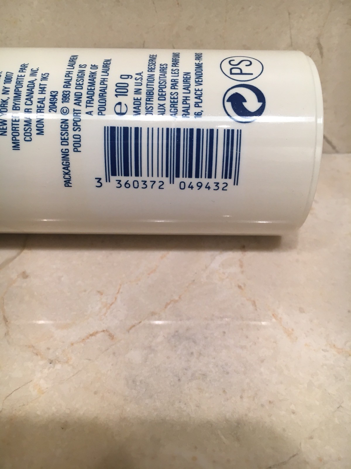 Polo Sport Ralph Lauren Water Basics Cooling Talc 3.5 oz New No Box No ...