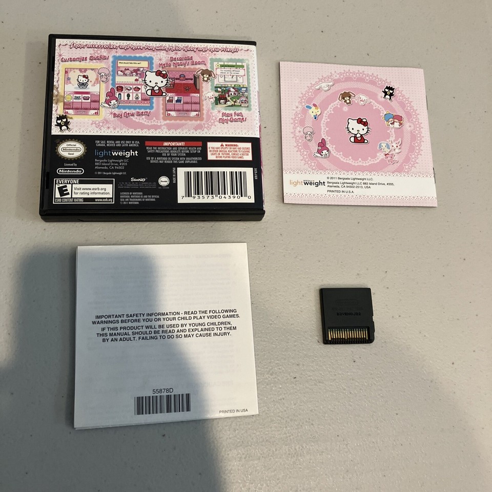 Hello Kitty Nintendo DS Loving Life With Hello Kitty & Friends Complete ...