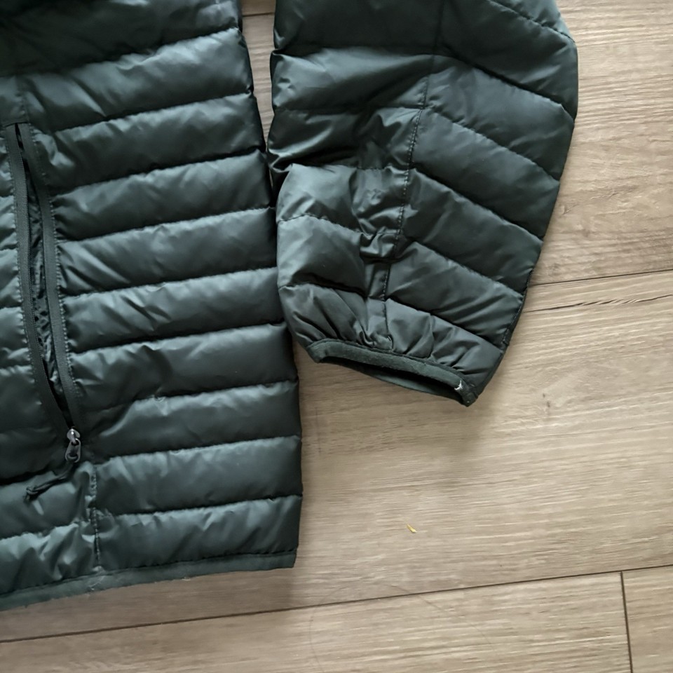 Eddie Bauer Eb650 Down Puffer Jacket Mens 2XL Olive Green Full Zip Coat ...