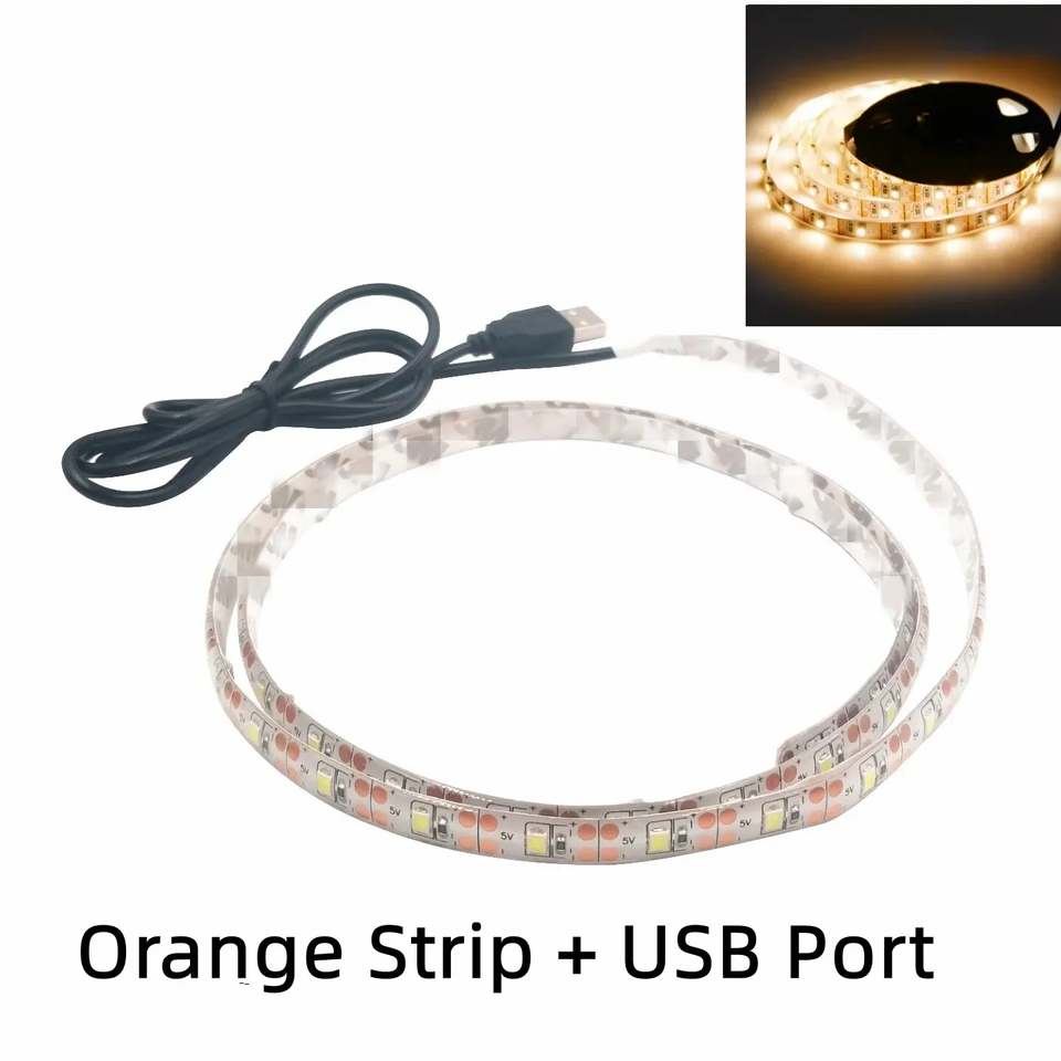 DC 5V USB LED Strips 2835 White Warm White Led Strip Light TV ...