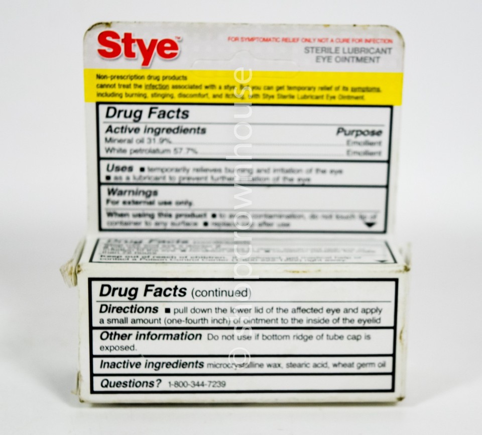 1 STYE Sterile Lubricant Eye OINTMENT .125oz Symptomatic relief 12/2026 ...