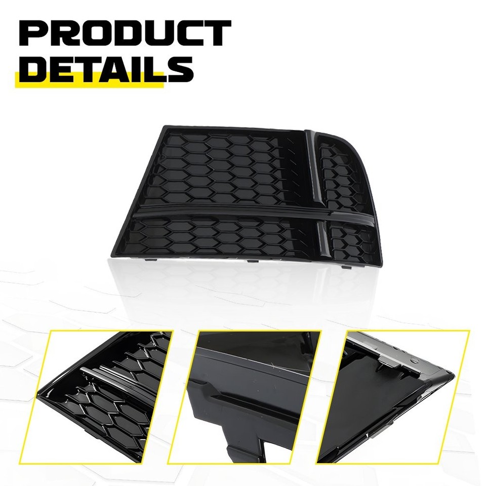 FITS AUDI A3 8V S-LINE FRONT BUMPER GRILLE LOWER COVER SURROUND LEFT ...