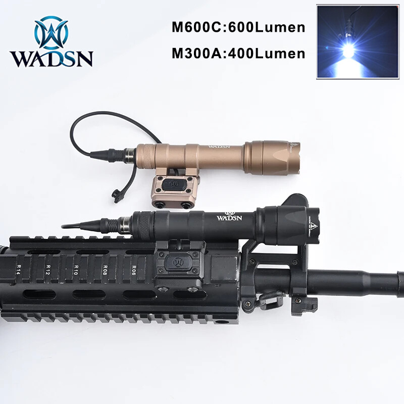 Tactical M600C Flashlight M300A White Lamp Modbutton Switch Mount Fit ...