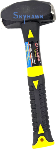 Cal Hawk 2Lbs BLACK POWDER COATED Fiber Glass Handle Drilling Hammer ...