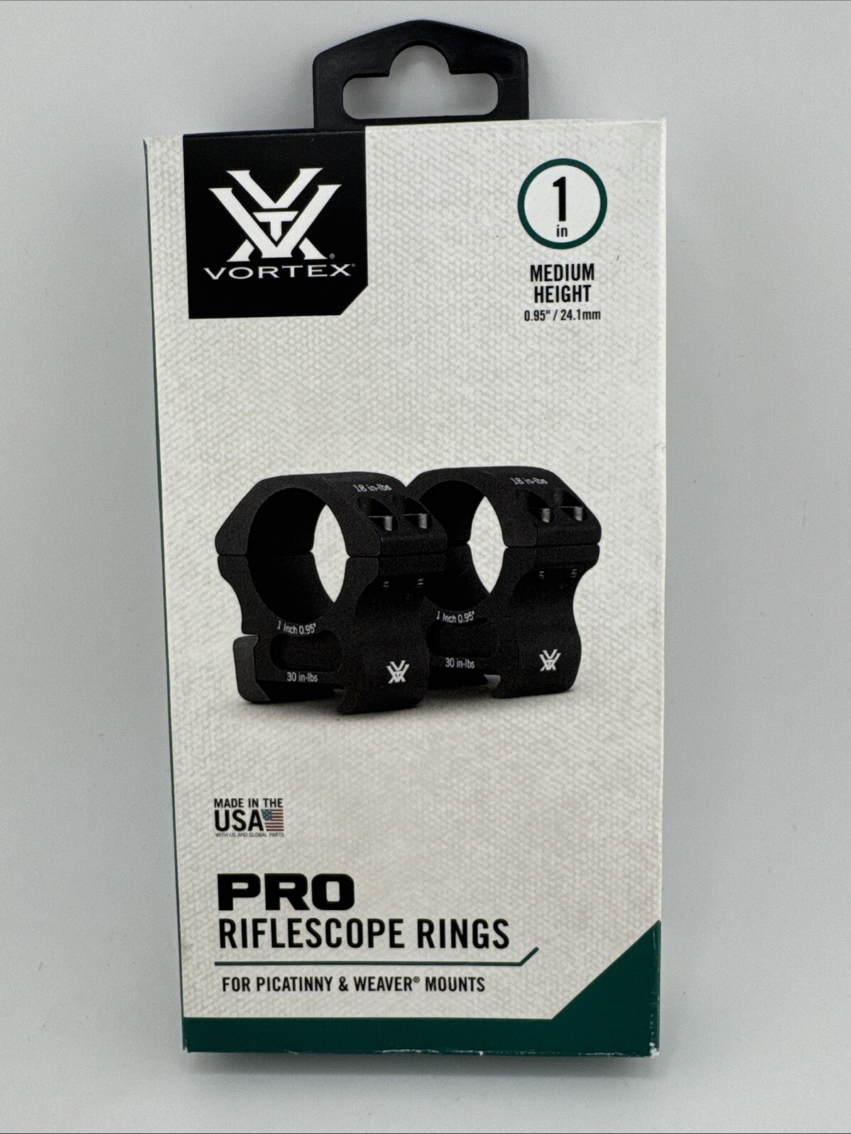 Vortex Optics Pro Series Riflescope Rings - 1 inch Tube - Medium 0.95in ...
