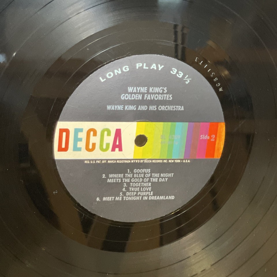 Wayne King And His Orchestra Golden Favorites (Vinyl, 1962) Decca DL ...