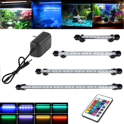 19-90CM LED Aquarium Light Fish Tank Light 5050RGB LED Light Bar Stick ...