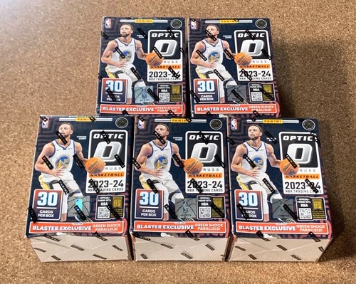 LOT OF 5 2023-24 PANINI DONRUSS OPTIC BASKETBALL SEALED HOBBY BLASTER ...