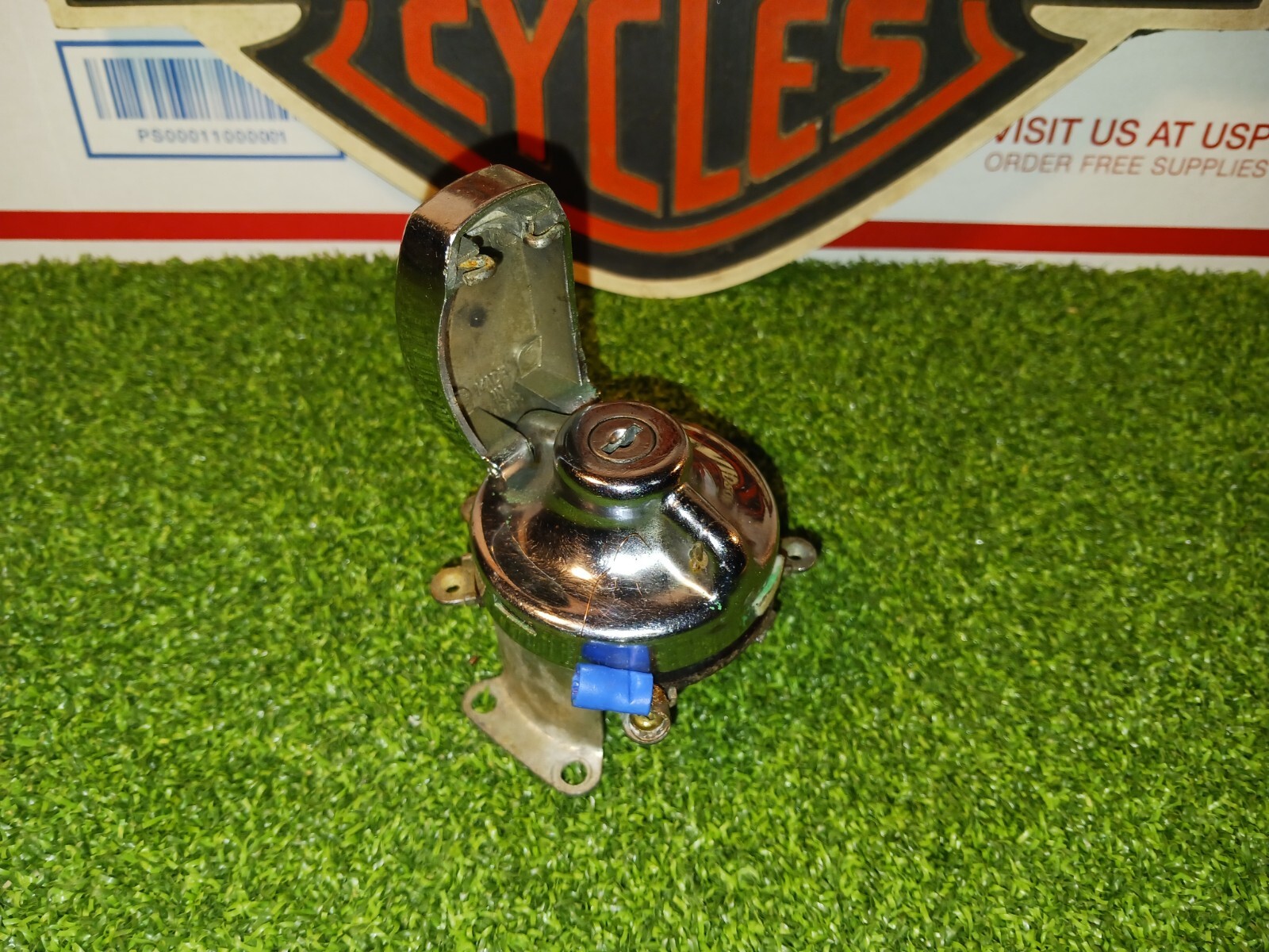 OEM Harley Panhead Shovelhead Servi-Car Ignition Key Switch Pan Shovel ...