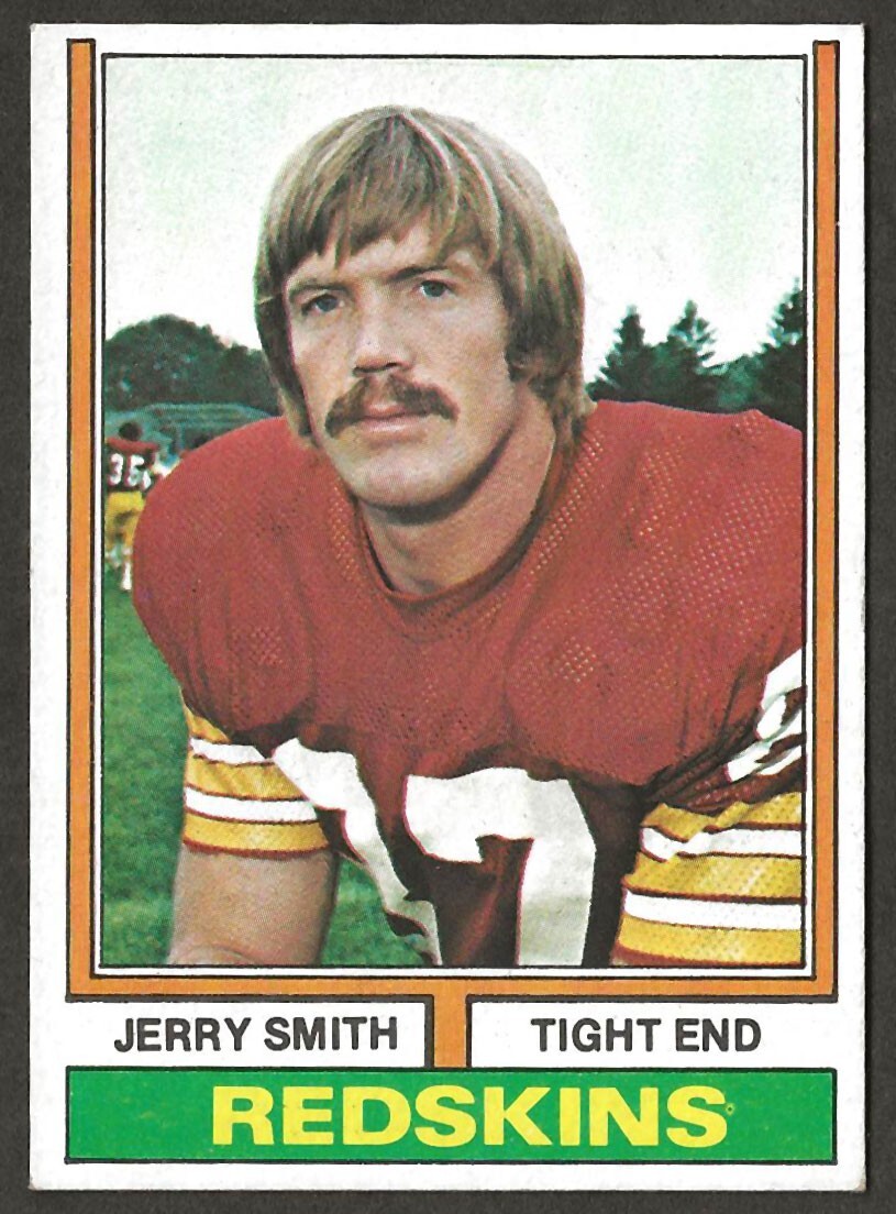 1974 Topps PARKER BROTHERS #6 JERRY SMITH Washington Redskins FLAWLESS ...