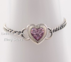 SPIRITED HEART Genuine PANDORA Silver PINK Ring 197191PCZ Pick Sz ...