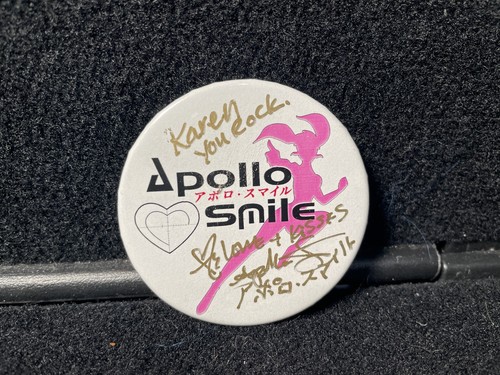 SIGNED! RARE! Apollo Smile Comic Autographed Convention Button | eBay