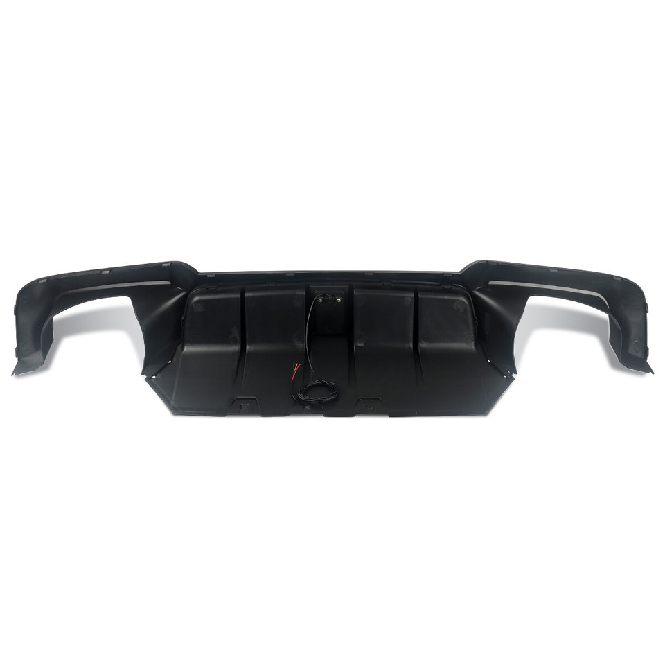 FOR 2010-16 BMW F10 M5 F1 Style Rear Bumper Diffuser Lip Gloss Black w ...