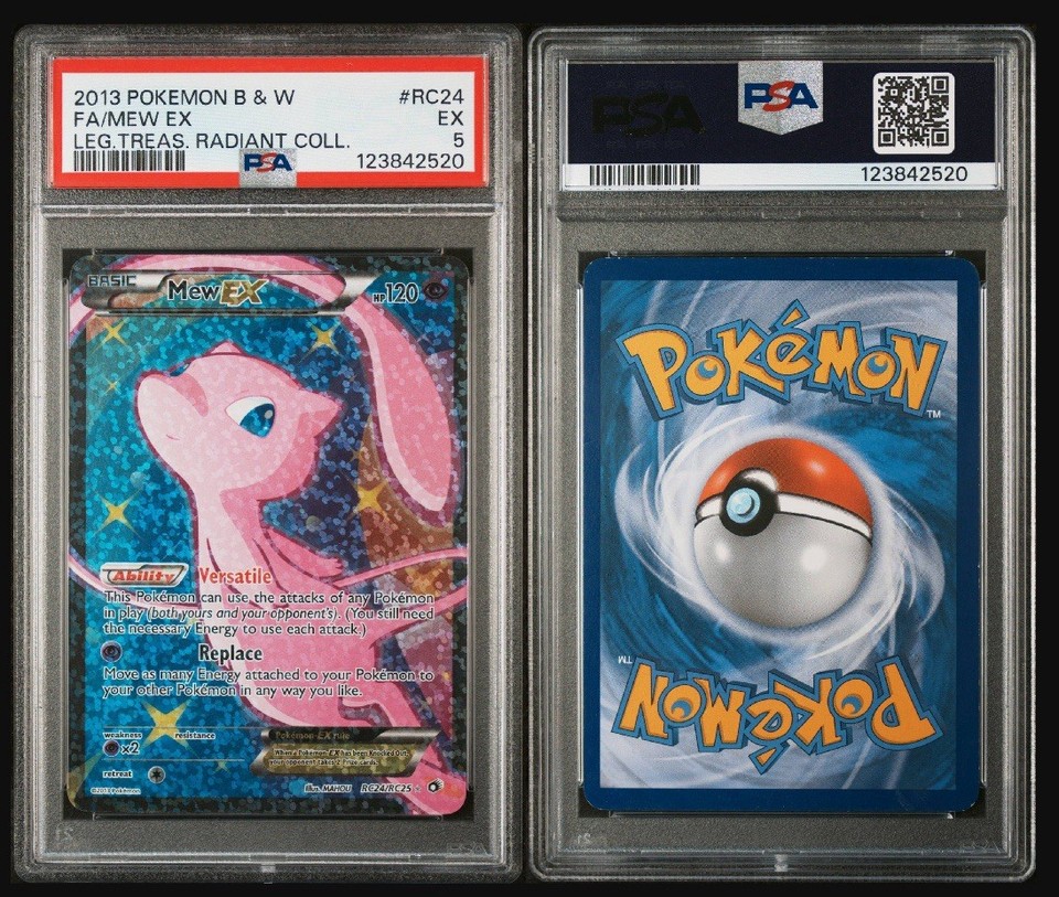 Mew EX (Full Art) RC24/RC25 Legendary Treasures: Radiant Collection ...