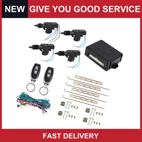 Universal 4 Doors Car Central Lock Locking Keyless Entry System Kit ...