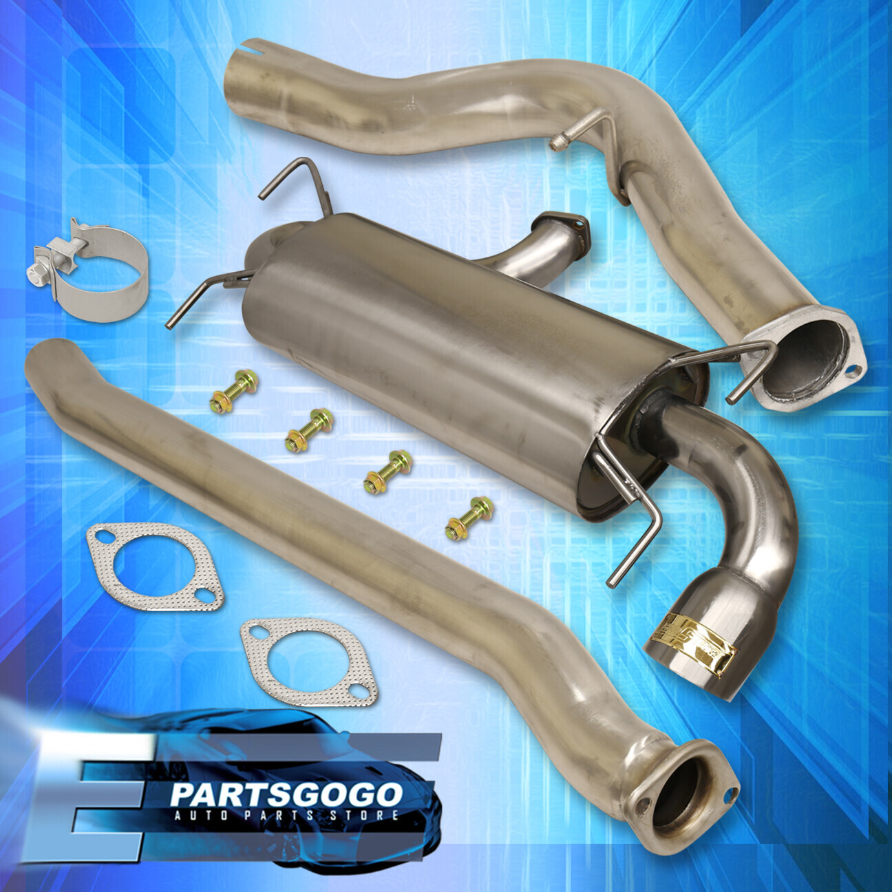 For 08-14 Subaru Impreza WRX S/S Catback Exhaust System 4" Gunmetal ...