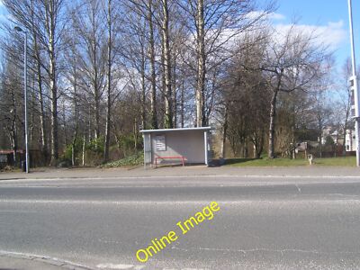Photo 6x4 Bus Stop Motherwell A bus stop on Hamilton Road. c2013 | eBay UK