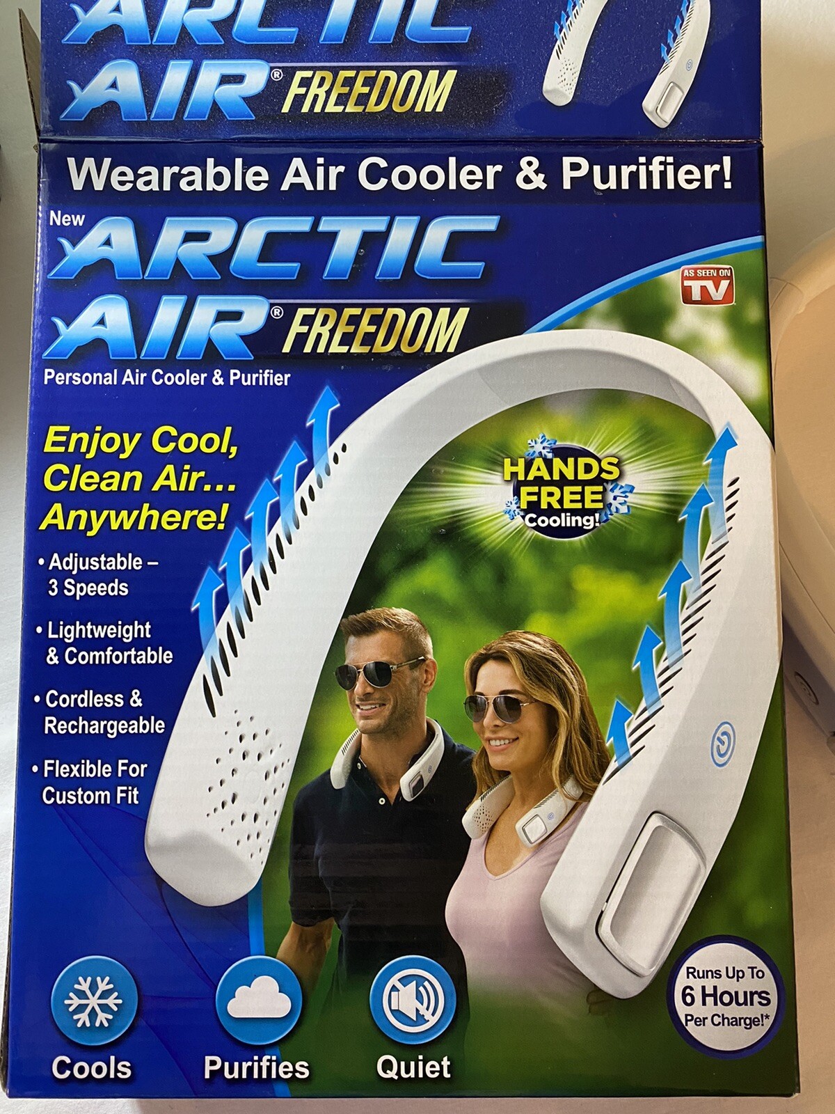 As Seen On TV Arctic Air Freedom Wearable Air Cooler & Purifier Cool ...