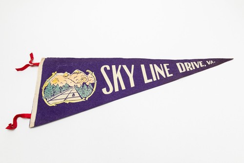 Early Large Vintage Sky Line Drive Virginia Souvenir Felt Pennant 30 ...
