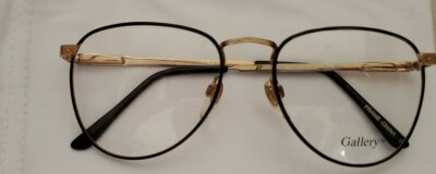 KENMARK GALLERY EYEGLASS FRAME 53-18-140 GRANT FLEX BLACK/GOLD $195.00 ...