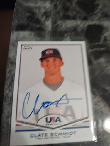 Clate Schmidt 2011 Topps USA Baseball Auto #USA-A64 | eBay
