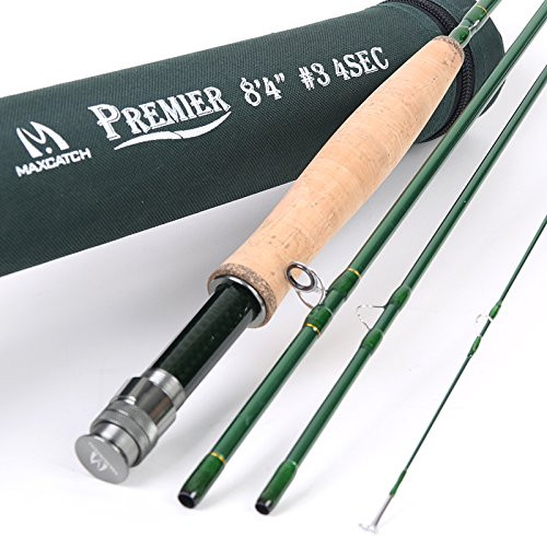 New M MAXIMUMCATCH Maxcatch Premier 3-12wt Fast Action Fly Rod Carbon ...