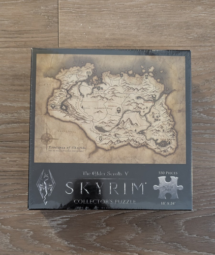 NEW SEALED ELDER SCROLLS V: SKYRIM MAP - Collector's Puzzle 550 Pieces ...