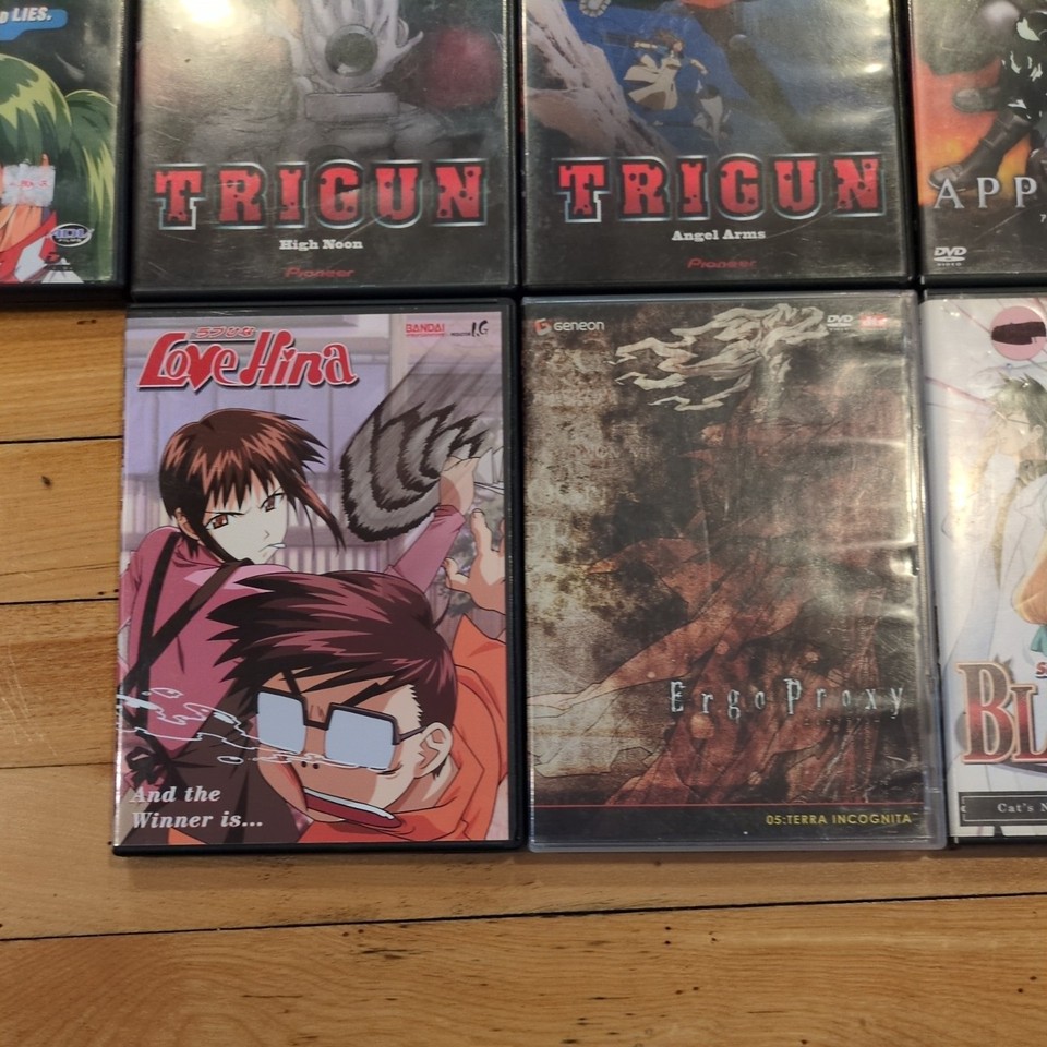 Lot Of 13 Anime Dvd/Blu-ray • InuYasha, Naruto, Trigun, ERGO PROXY, X ...
