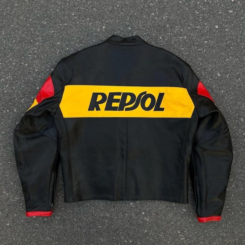 Honda Racing Motorbike Leather Jacket New Honda Repsol Motorcycle Biker ...