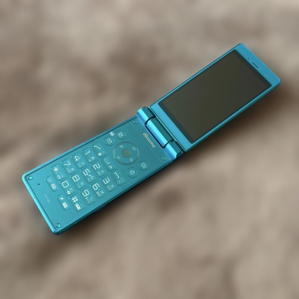 SHARP AQUOS KEITAI SH-06G DOCOMO Android Flip Phone Unlocked blue used ...
