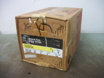 GE DISCONNECT TYPE 3R TG3221R 30AMP 240VOLT 2POLE FUSIBLE NIB | eBay