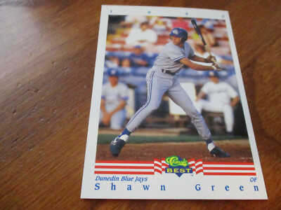 shawn green (toronto blue jays - of) 1992 classic best ROOKIE CARD #348 ...