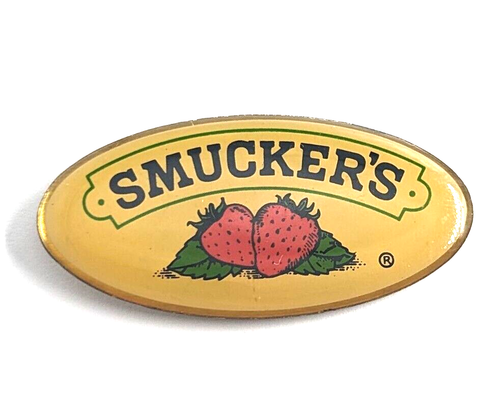 VTG Smucker's Strawberry Logo Enamel Pin Advertise | eBay