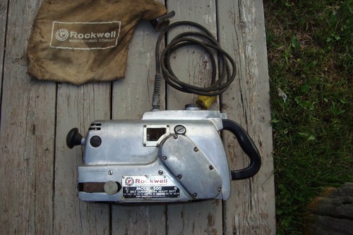 Vintage Rockwell Portable Belt Sander - Model 500 - Uses 4 x 27 Inch ...