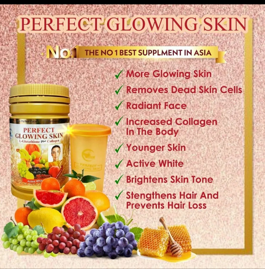PHYTO Perfect Glowing skin Supplement with L-Glutathione plus Collagen ...