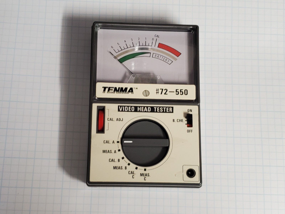 Tenma 72-550 Betamax VHS VCR Video Head Tester, Brand New In Box NOS ...