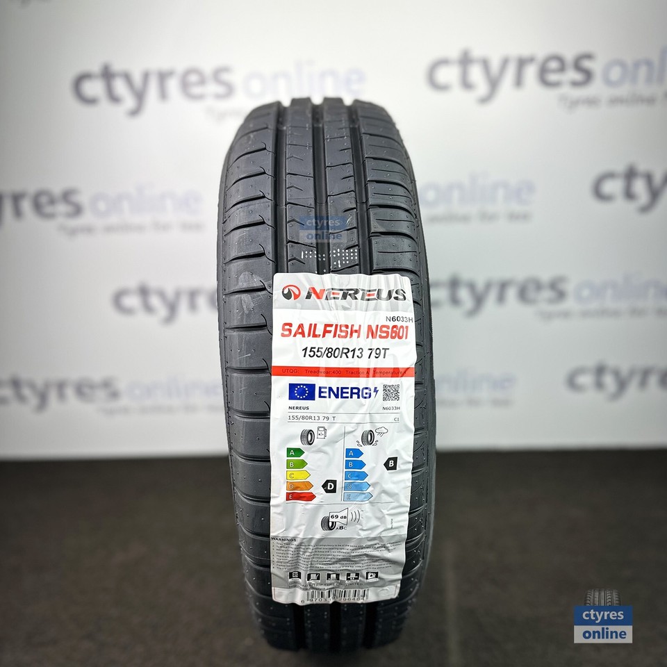 2X New 155 80 13 Nereus NS601 79T 155/80R13 1558013 *B WET GRIP* (2 ...