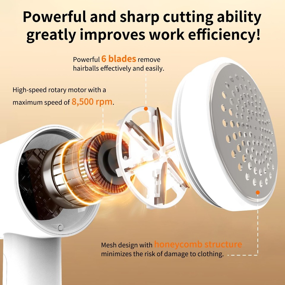 Fabric Shaver, Portable Lint Remover Debobbler Clothes Shaver,Led ...