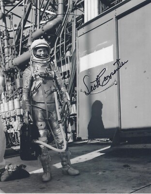 SCOTT CARPENTER SIGNED 8x10 PHOTO 4 UACC RD AUTOGRAPH NASA MERCURY 7 ...