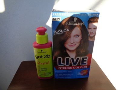 Schwarzkopf intensive colour cocoa sparkle + Schwarzkopf playful ...