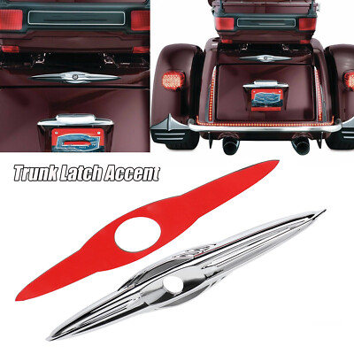Rear Chrome Trunk Latch Accent Trim Dress For Harley Tri Glide Trike ...