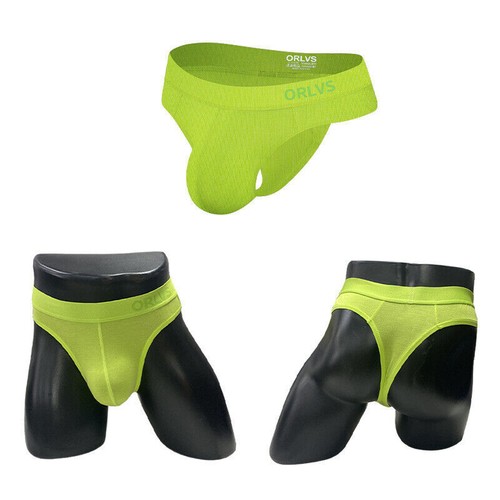 Soft Cotton Modal Mens Underwear Thong with Stretchy Pouch Sexy G ...