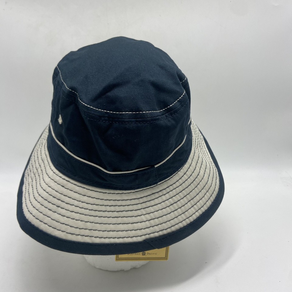 DPC Dorfman Pacific Fishing Sun Canvas Bucket Hat Size Large Cotton w ...