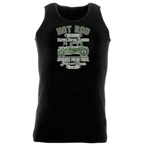 Hot Rod Old School Service Repair Washing - Funny Singlet Vest Unisex ...