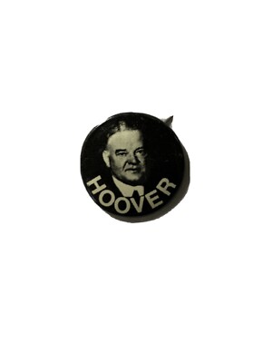 Herbert Hoover political reproduction campaign button | eBay