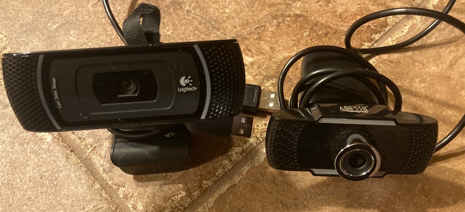 Logitech B910 HD Webcam Carl Zeiss Lens V- 860-000289 Built-In-Mic +1 ...