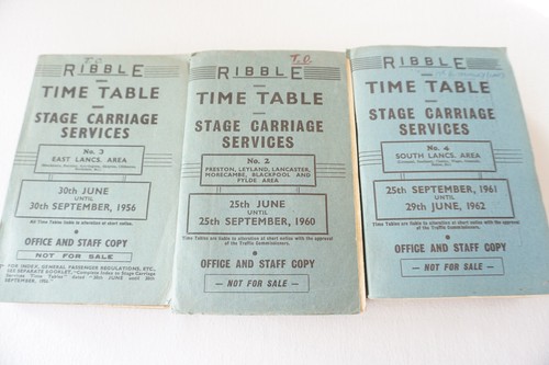 1956 1960 1961 Ribble Lancashire Cumberland Bus Timetable x3 | eBay UK
